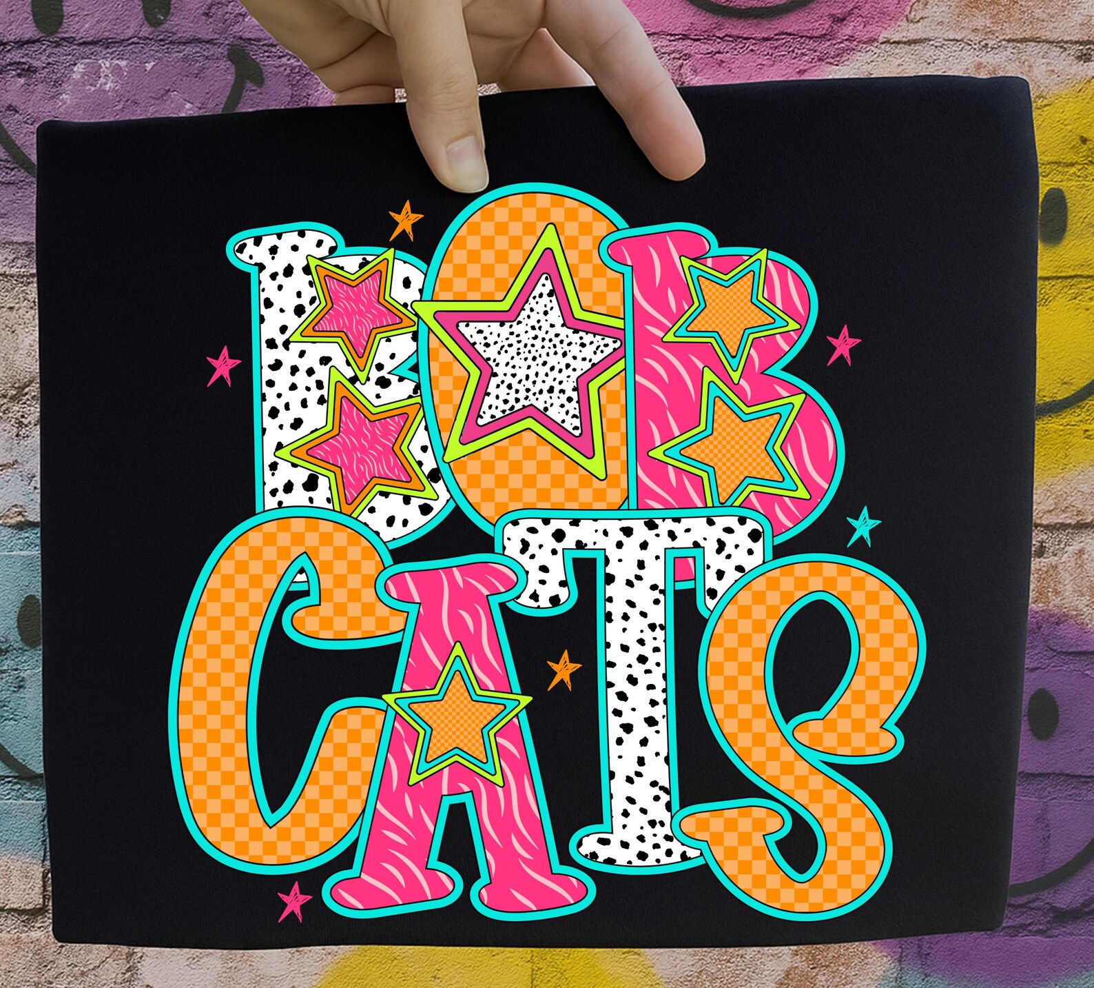 Preppy Bob Cats Mascot Design, Go Team Spirit (digital Download) PNG ...