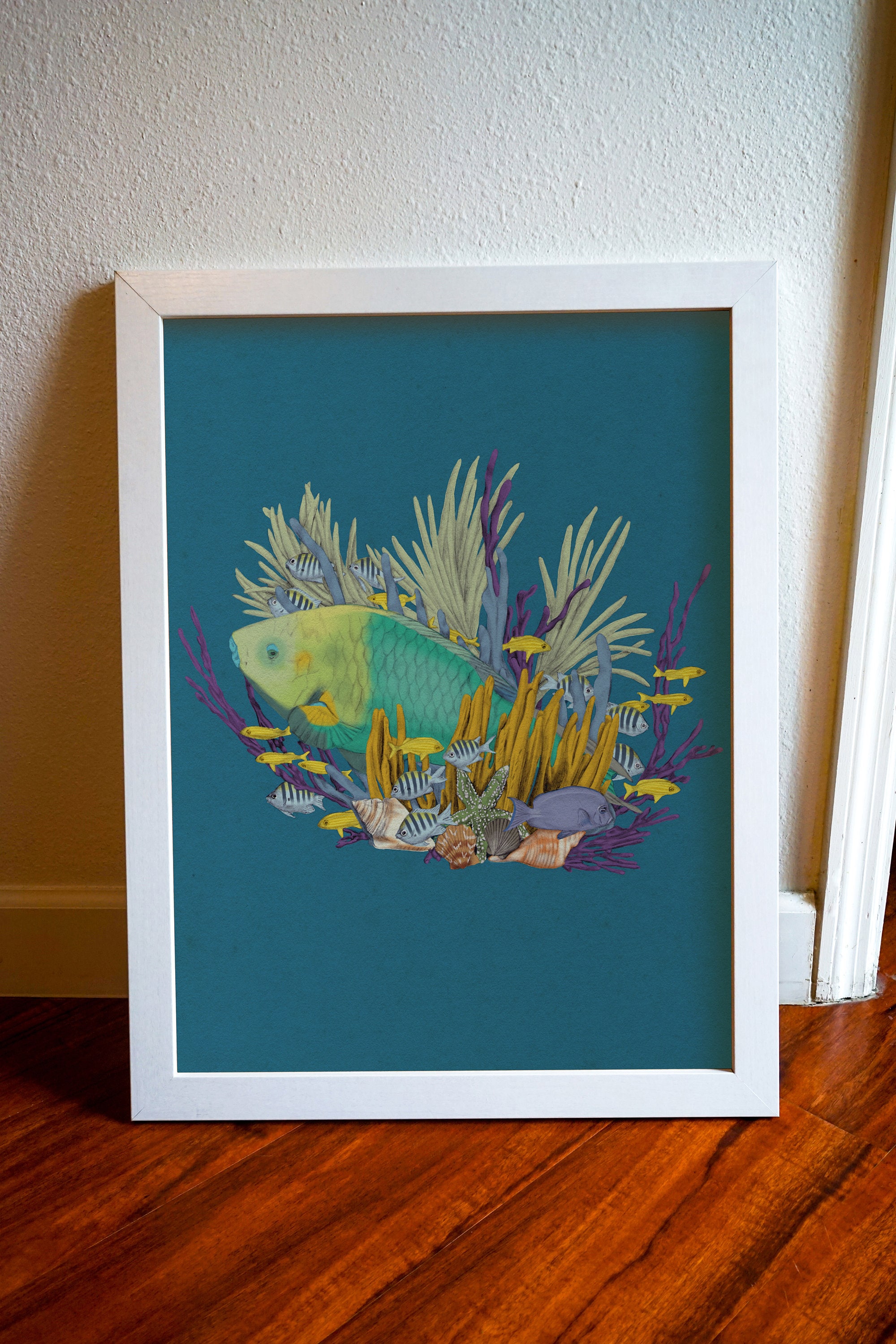 Rainbow Parrotfish Printable Art | Digital Download | Wall Art ...