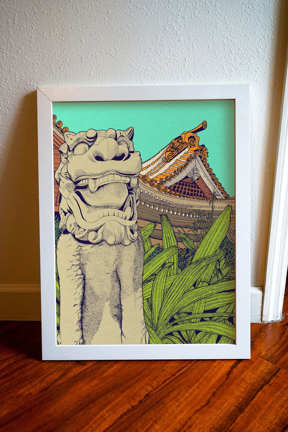 Okinawan Shisa Printable Art | Digital Download | Wall Art | Japan ...