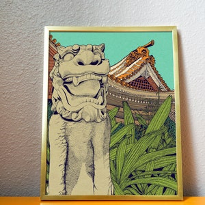 Okinawan Shisa Printable Art | Digital Download | Wall Art | Japan ...