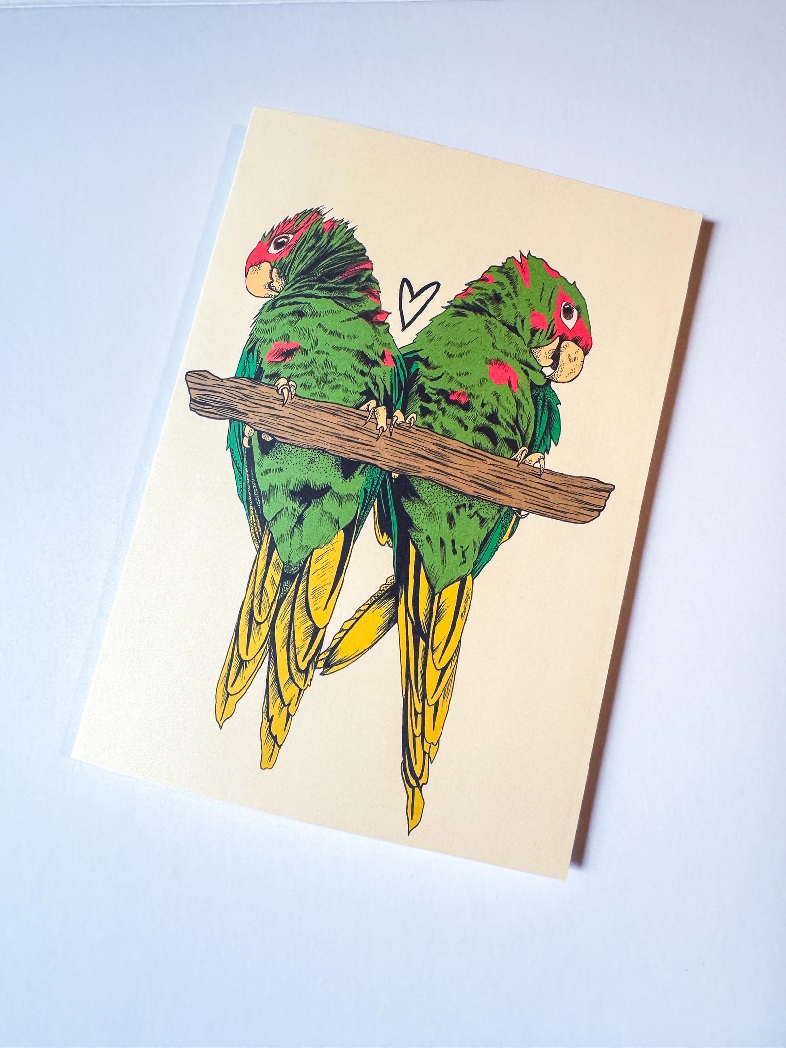 Parrots Print at Home Greeting Card | Instant Download | 5x7 Multi ...