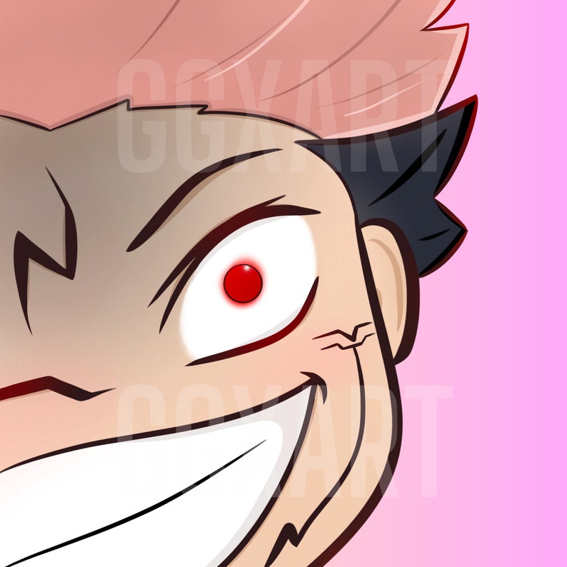 Sukuna Emote Jujutsu Kaisen - Evil Smile - Etsy