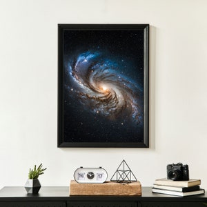 Galaxy Poster | Instant Download | Space Art Poster | Galaxy Wall Art ...