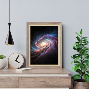Instant Download | Galaxy Poster | Space Art Poster | Galaxy Wall Art ...