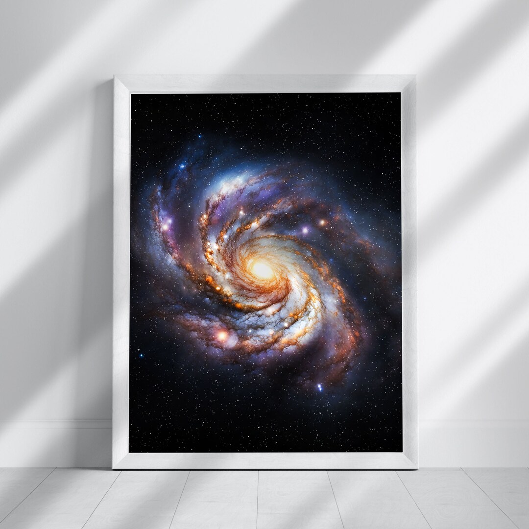 Galaxy Poster | Instant Download | Galaxy Wall Art | Space Art Poster ...