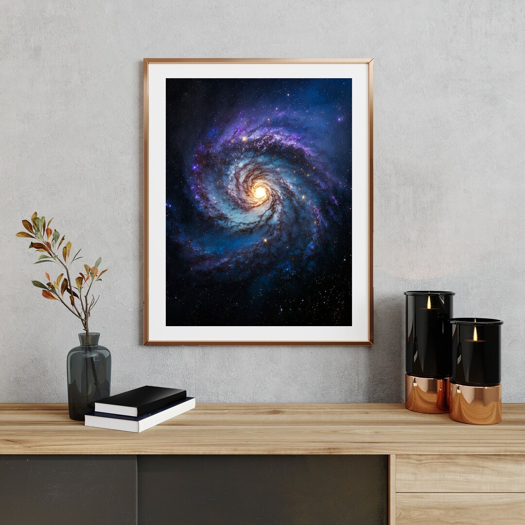 Digital Download | Galaxy Poster | Space Art Poster | Galaxy Wall Art ...
