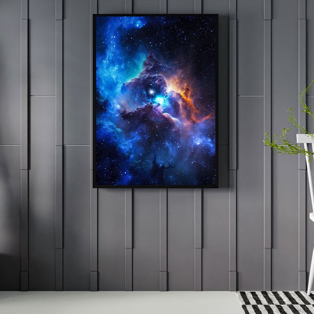 Digital Art Print | Space Art | Nebula Printable Wall Art | Wall Decor ...