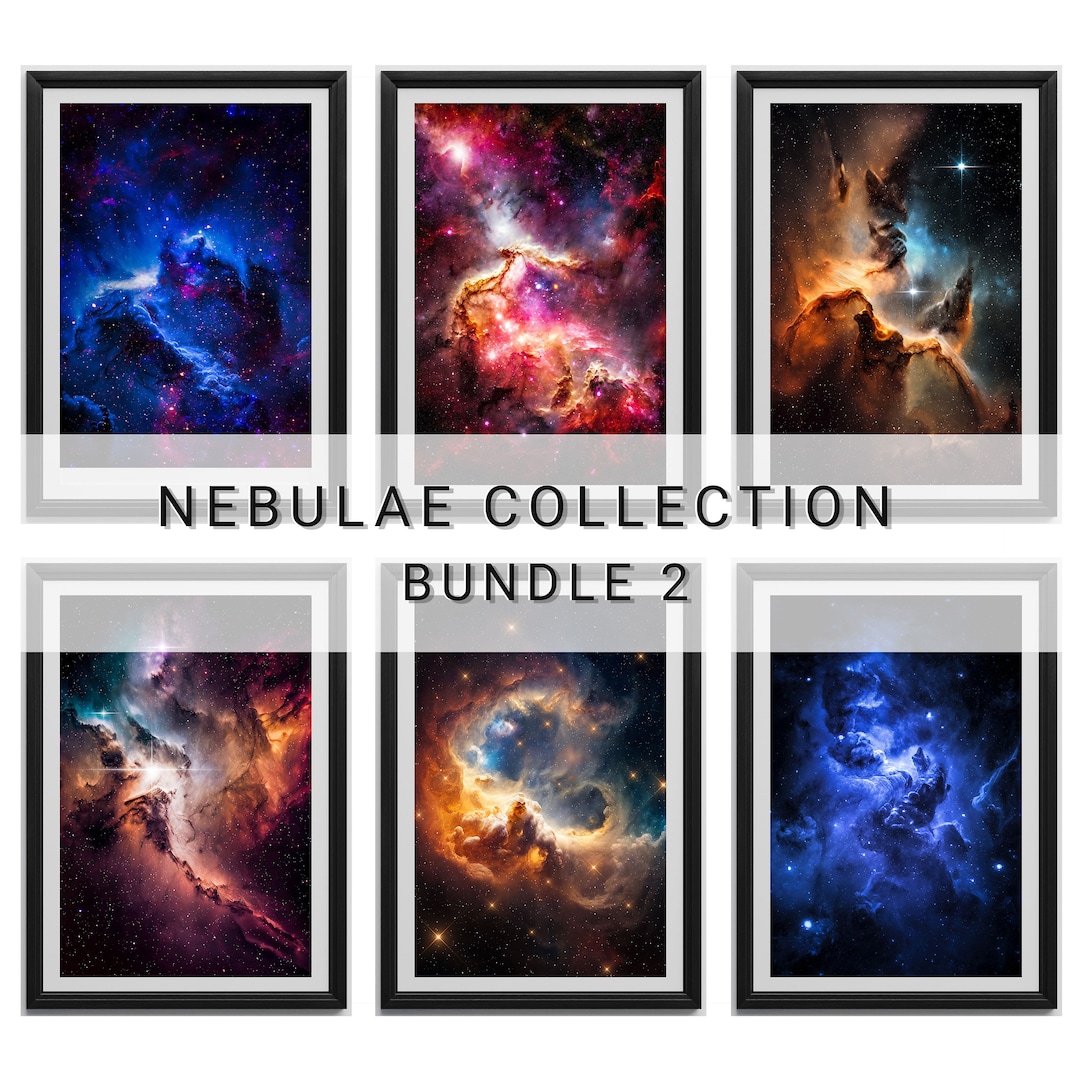 Nebulae Printable Wall Art Collection | Space Art Set of 10 | Nebula ...