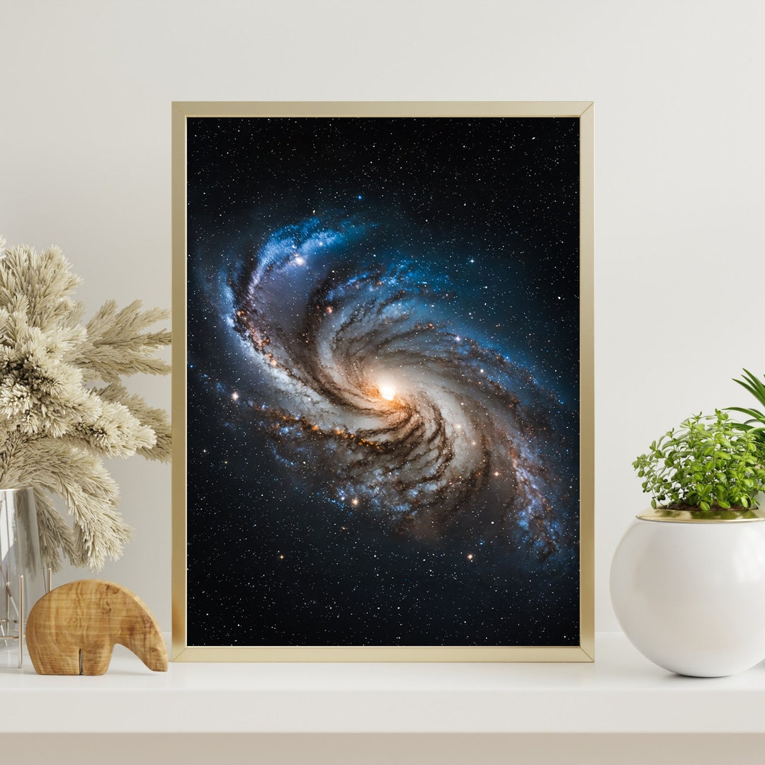 Galaxy Poster | Instant Download | Space Art Poster | Galaxy Wall Art ...