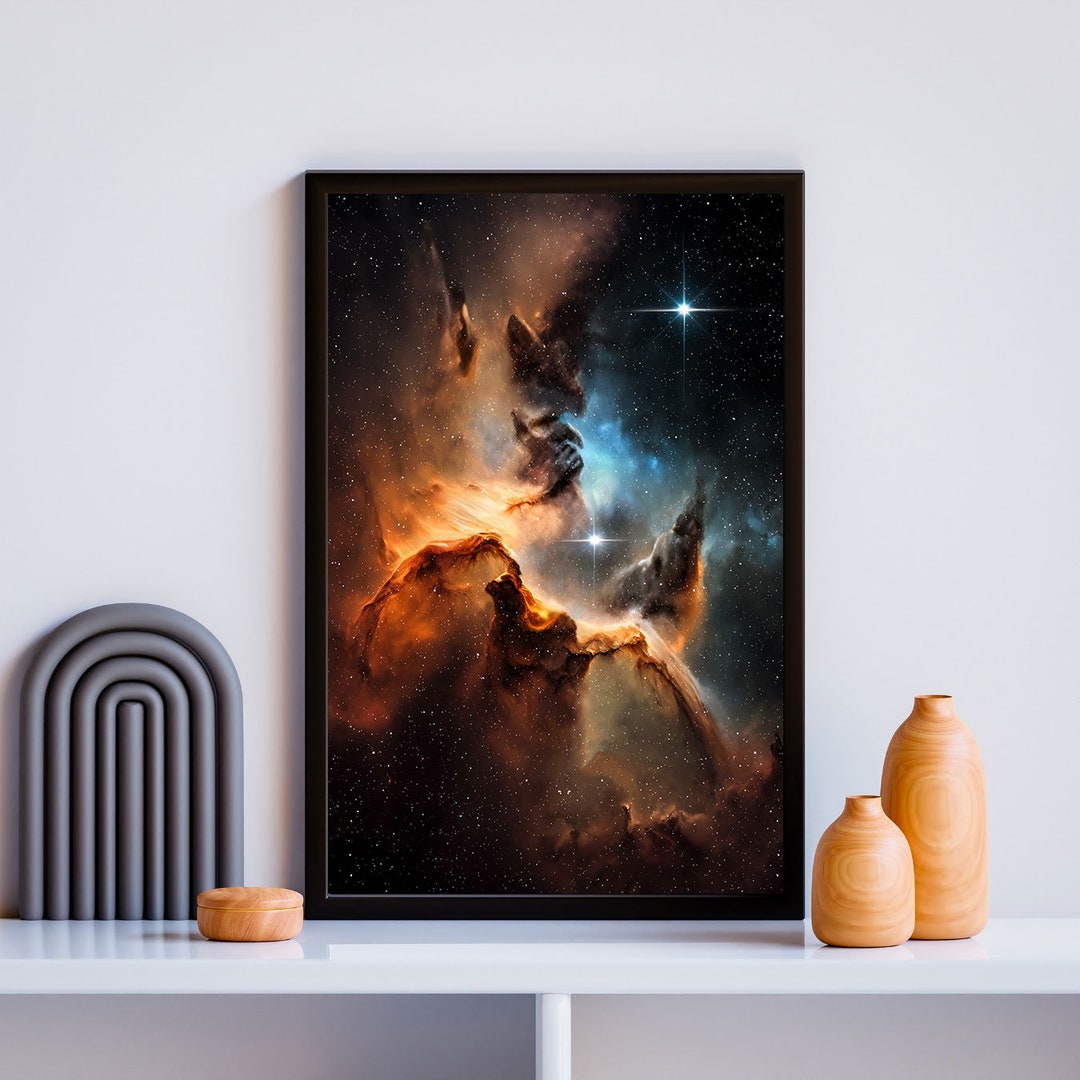 Digital Art Print | Space Art | Nebula Printable Wall Art | Digital ...