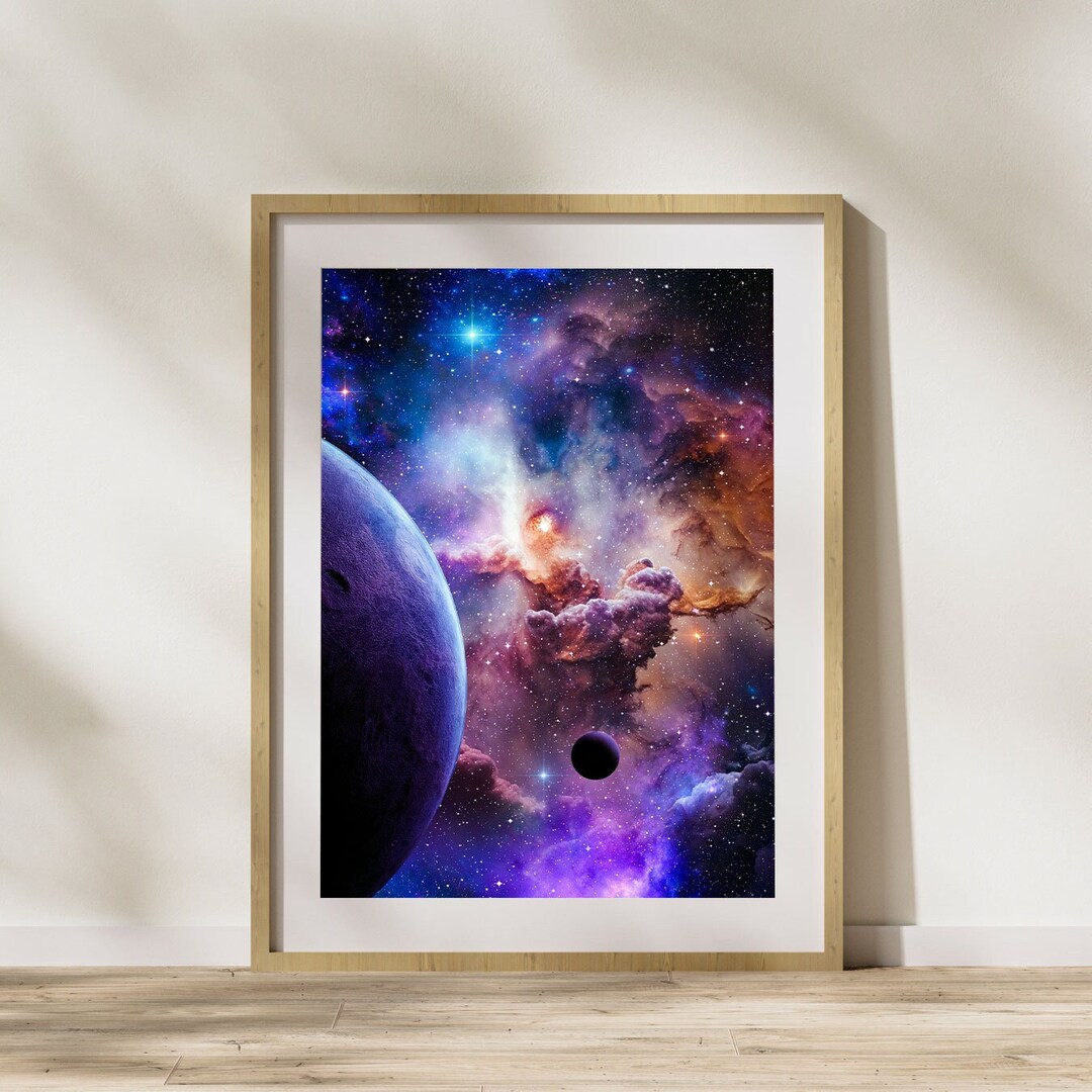 Instant Download | Space Art Poster | Planet Poster | Cosmic Wall Art ...