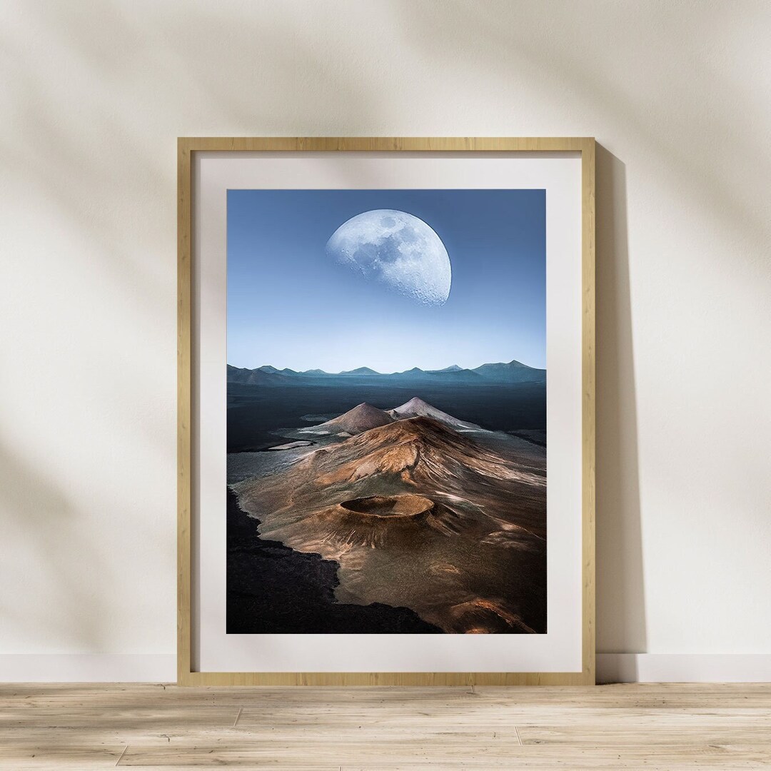 Digital Download | Digital Art Print | Moon Wall Art | Poster Wall Art ...