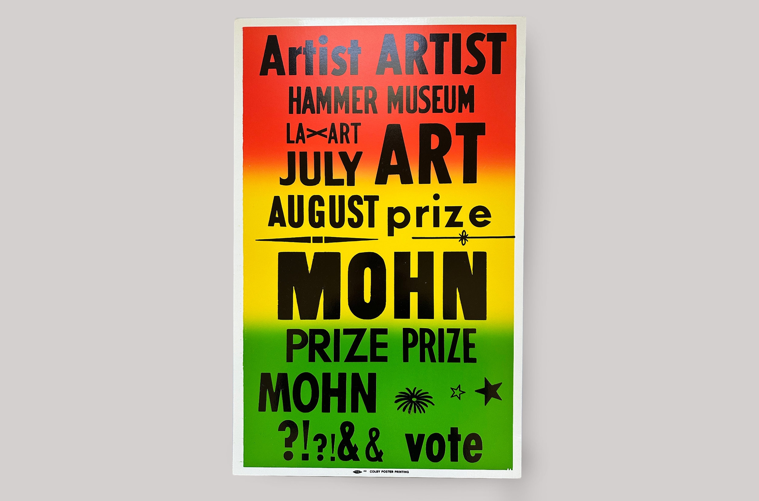 Unique Original Colby Poster Type Specimen - Etsy