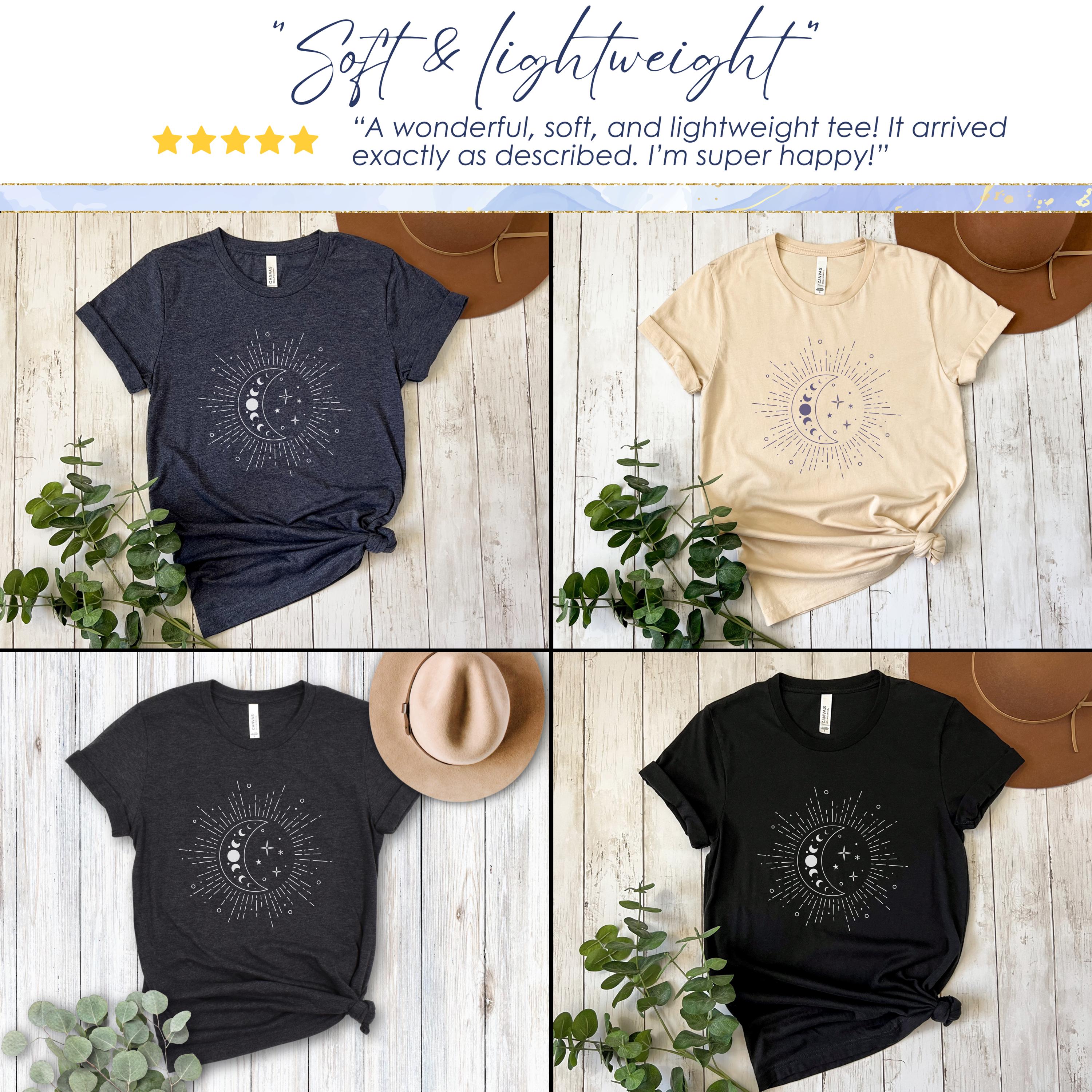 Lunar Shirt | Cute Moon T-shirt | Sun Moon and Stars Tee | Moon Phases ...
