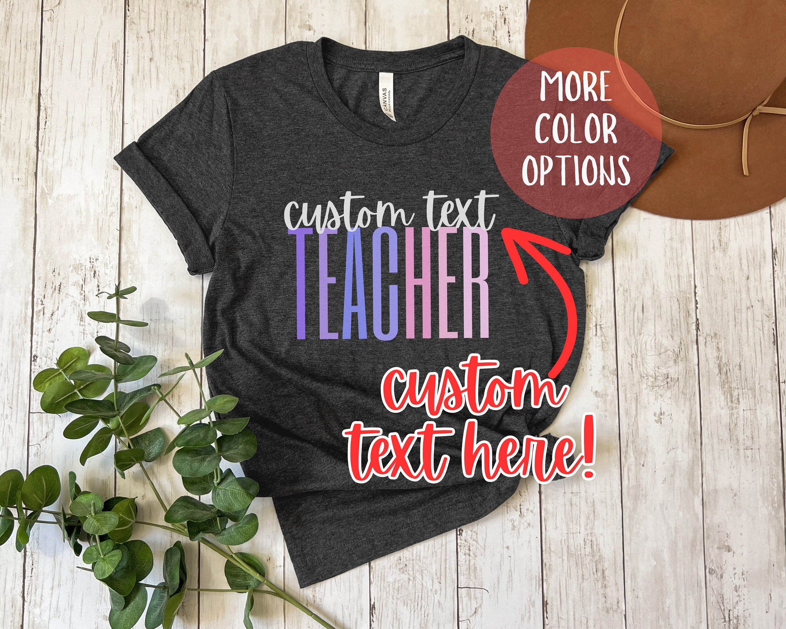 Personalized Teacher Shirt Custom Teacher Shirt Teacher Appreciation ...