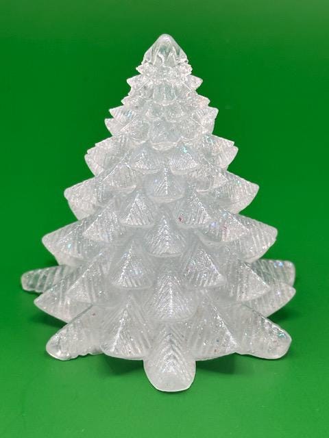 3D Christmas Trees Made With Epoxy Resin - Etsy