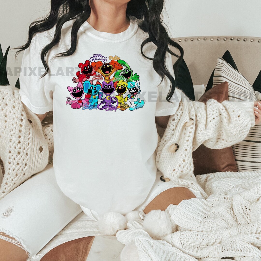 Poppy Playtime T-shirt Smiling Critters Shirt Poppy Playtime Merch ...