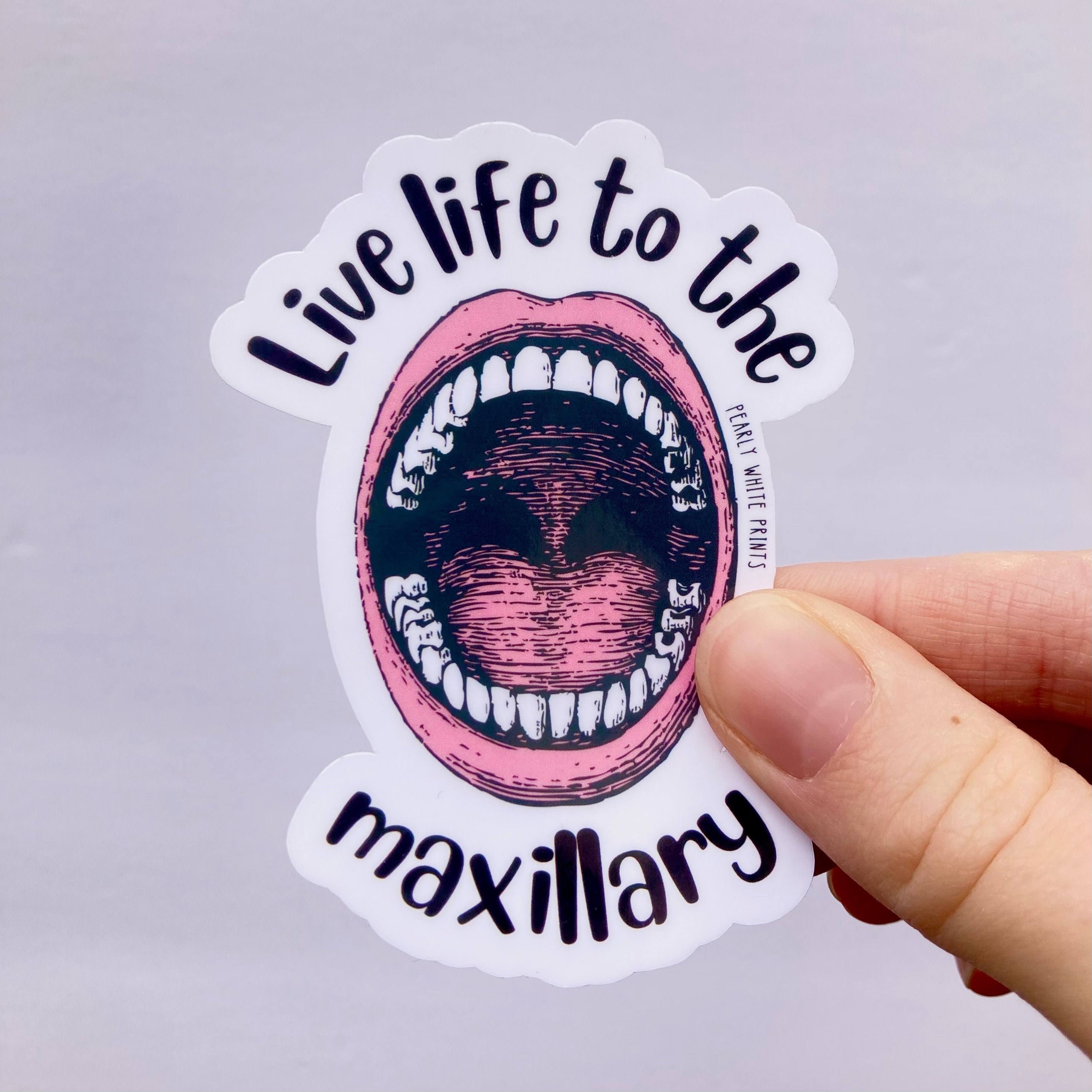 Live Life to the Maxillary Dental Sticker | Rdh Sticker | Dentalhygiene ...