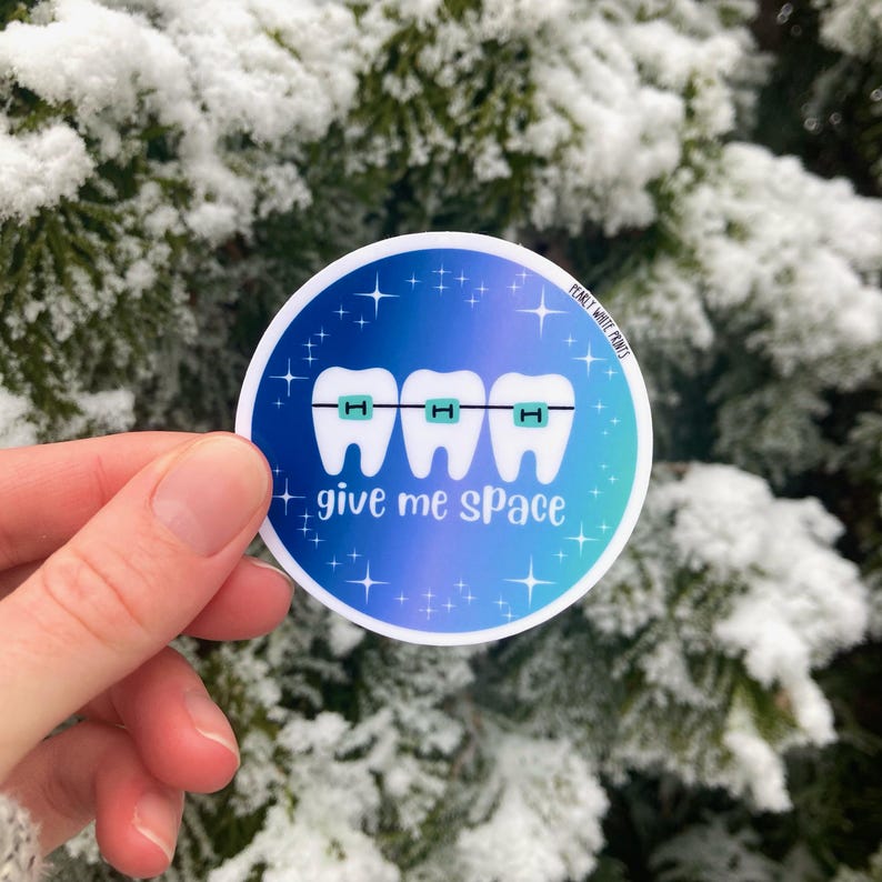 Give Me Space Dental Braces Sticker | RDH, Dentist Gift - Etsy