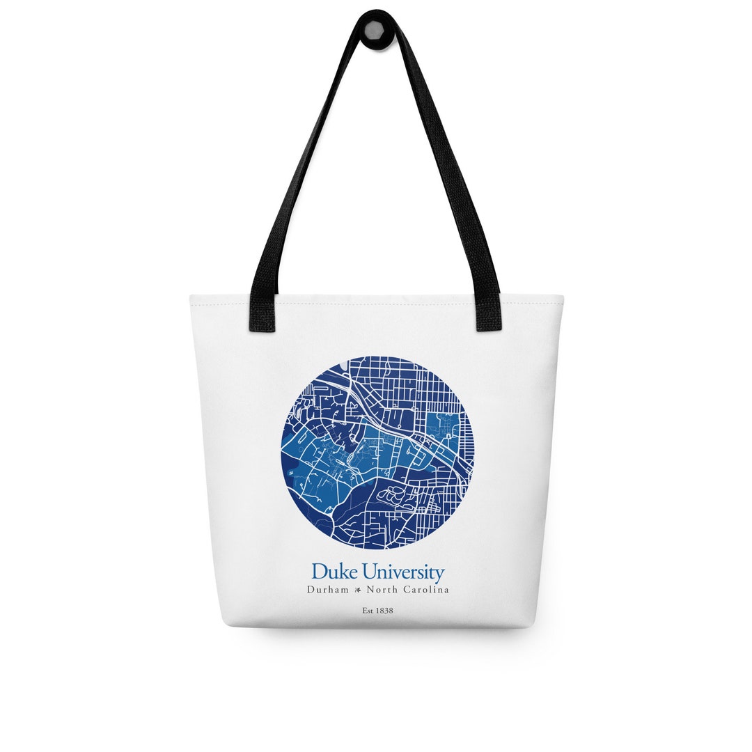 Duke University Tote Bag Campus Map Tote for Her Graduation Gift for ...