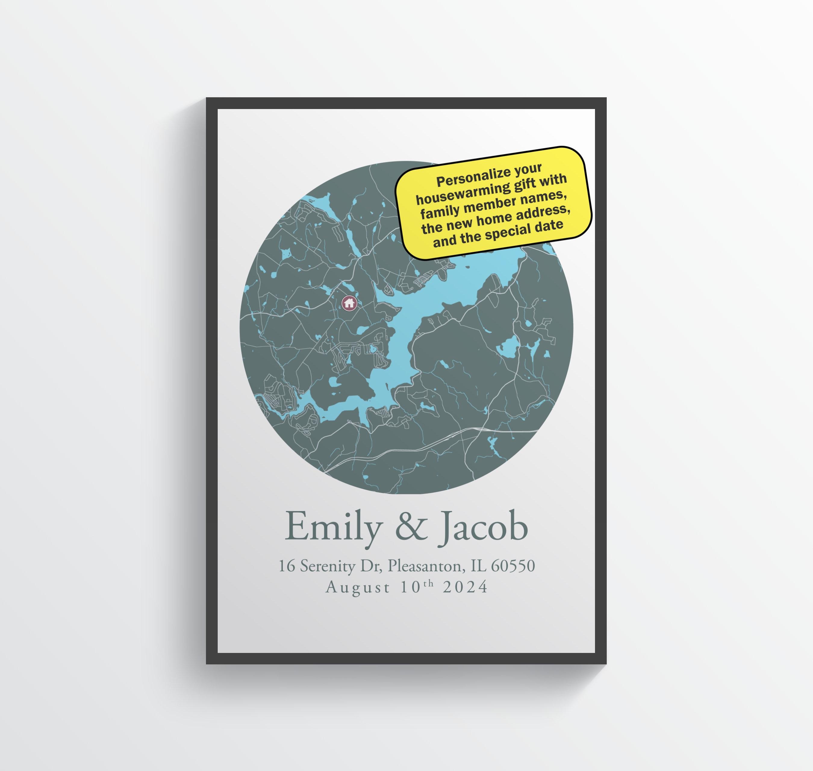 Welcome Home Personalized Map Poster - Etsy