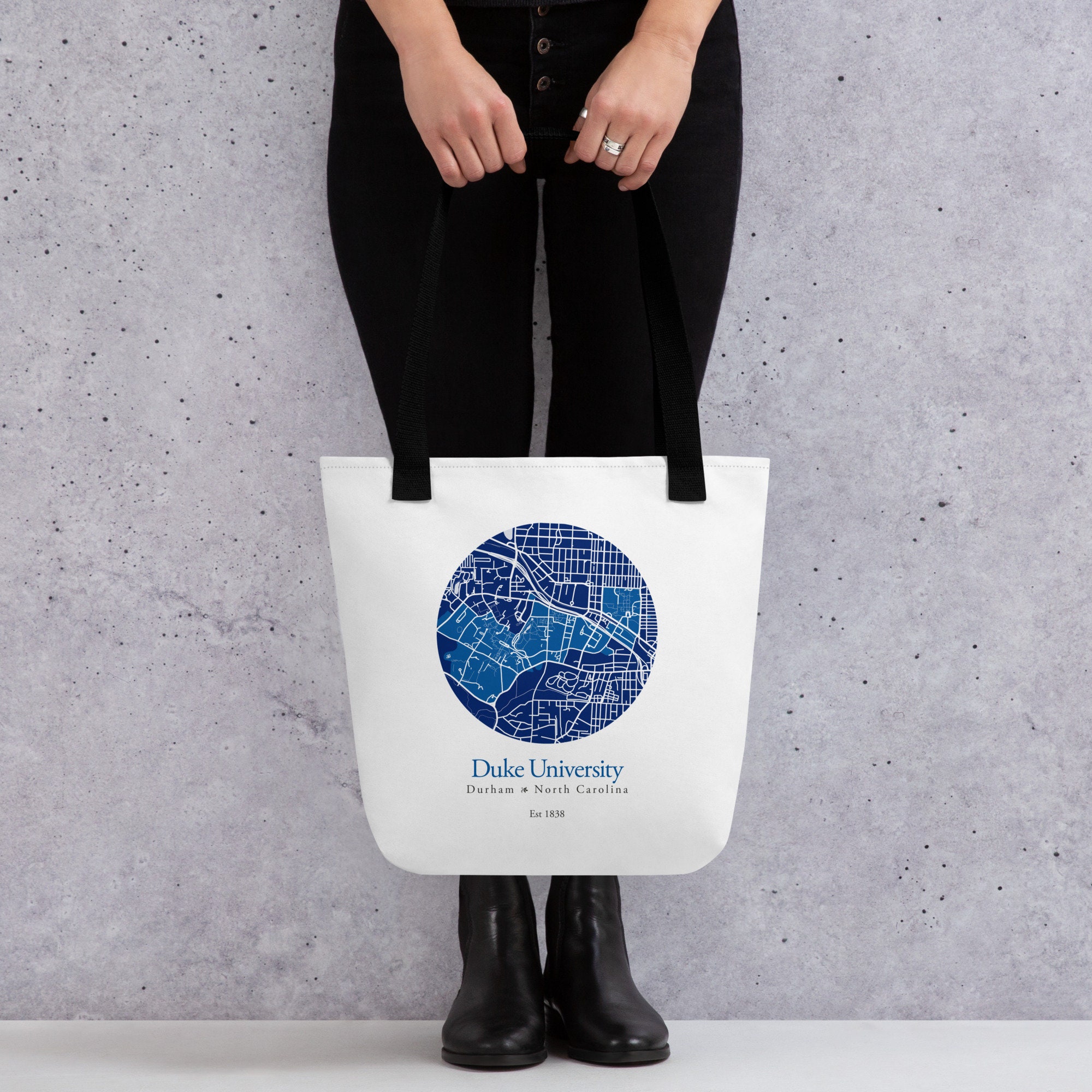 Duke University Tote Bag Campus Map Tote for Her Graduation Gift for ...