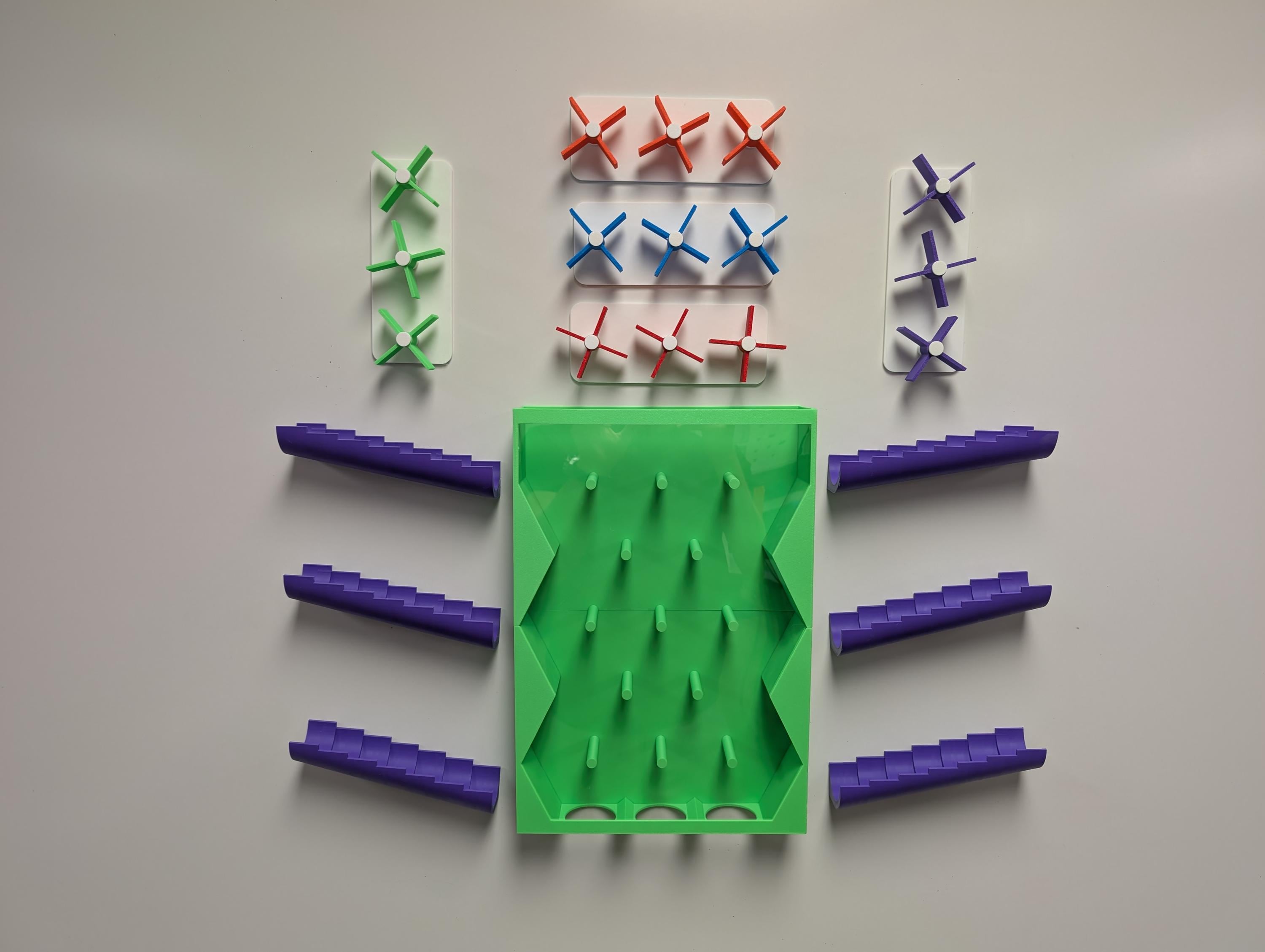 12pc STEM Magnetic Wall Giant Marble Run Toy With Pipes and Golf Balls ...