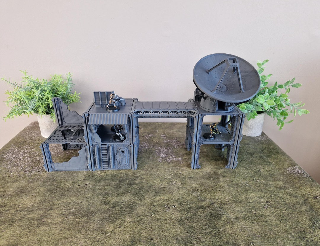 Warhammer 40k Necromunda Wargaming Comms Outpost Tabletop Terrain - Etsy