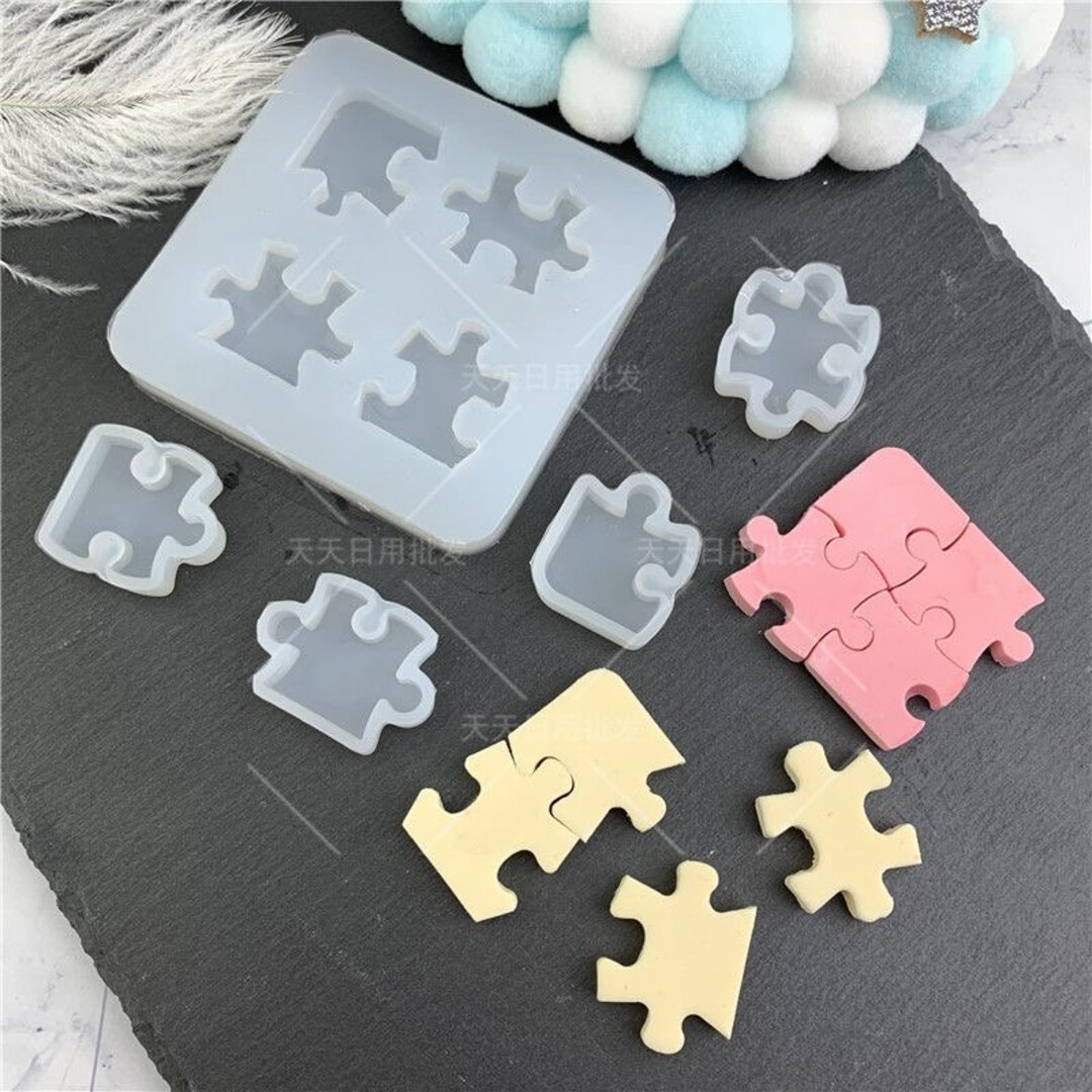 DIY Puzzle Silicone Resin Mold,resin Clay Puzzle Piece Mold,diy ...