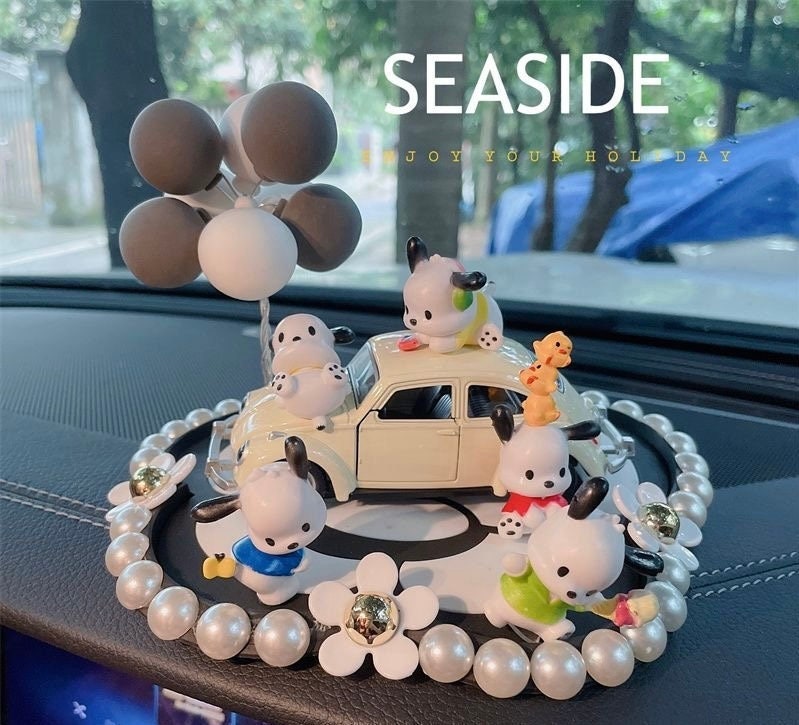 Cartoon Car Ornament Set,car Dashboard Decor,car Interior Decoration ...
