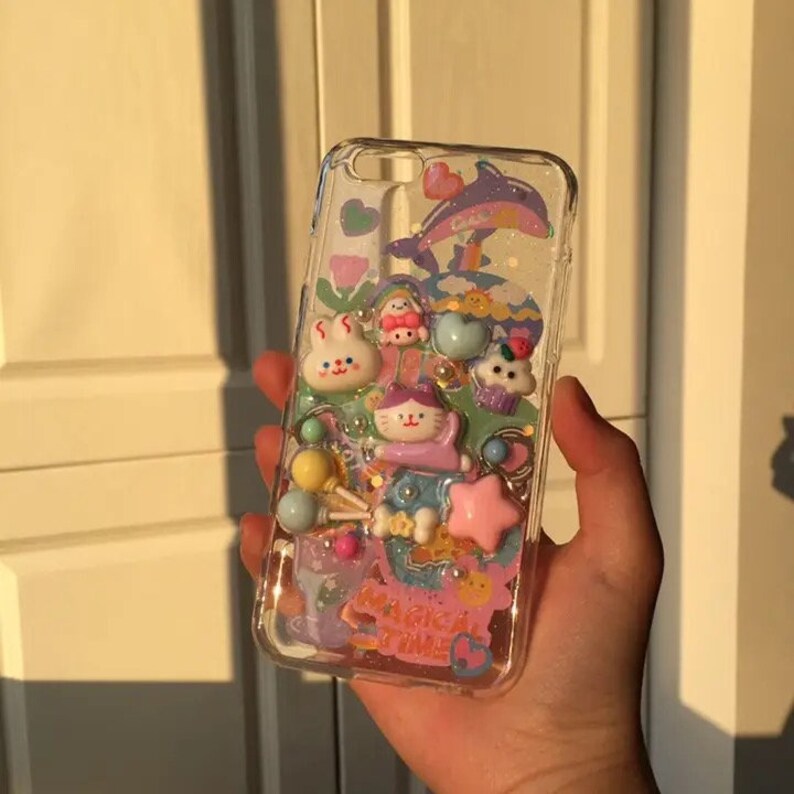 3D Phone Case,cute Charms Resin Phone Case, Glitter iPhone Case, Cute ...