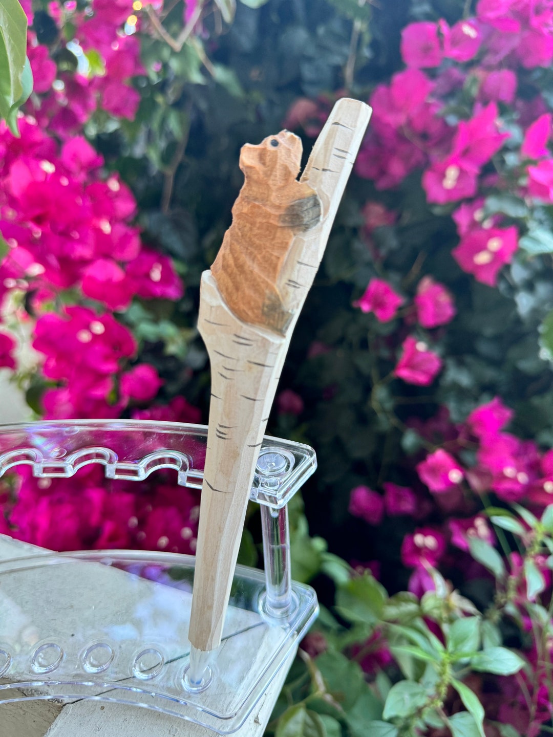 Hand Carved Wooden Pens, Handmade Animal Pen, Sloth Pen, Dog Pen, Best ...