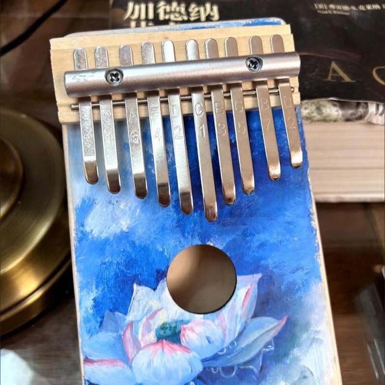 DIY Kalimba Thumb Piano Kit,diy Painting Wooden 17 Keys Kalimba Design ...