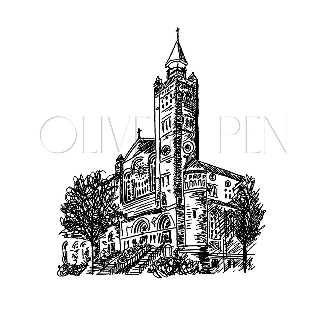 Custom Building Sketch - Etsy