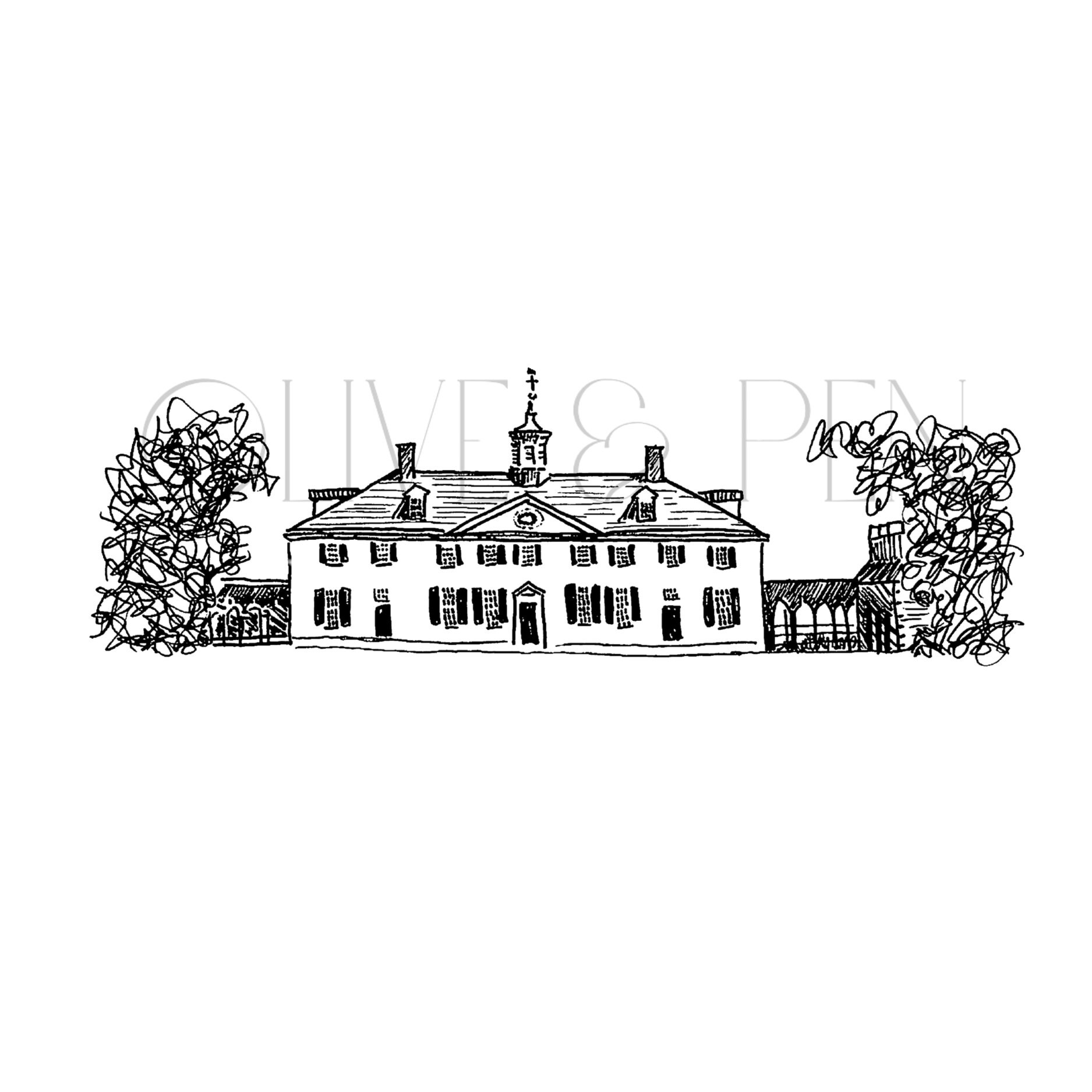 Custom Building Sketch - Etsy