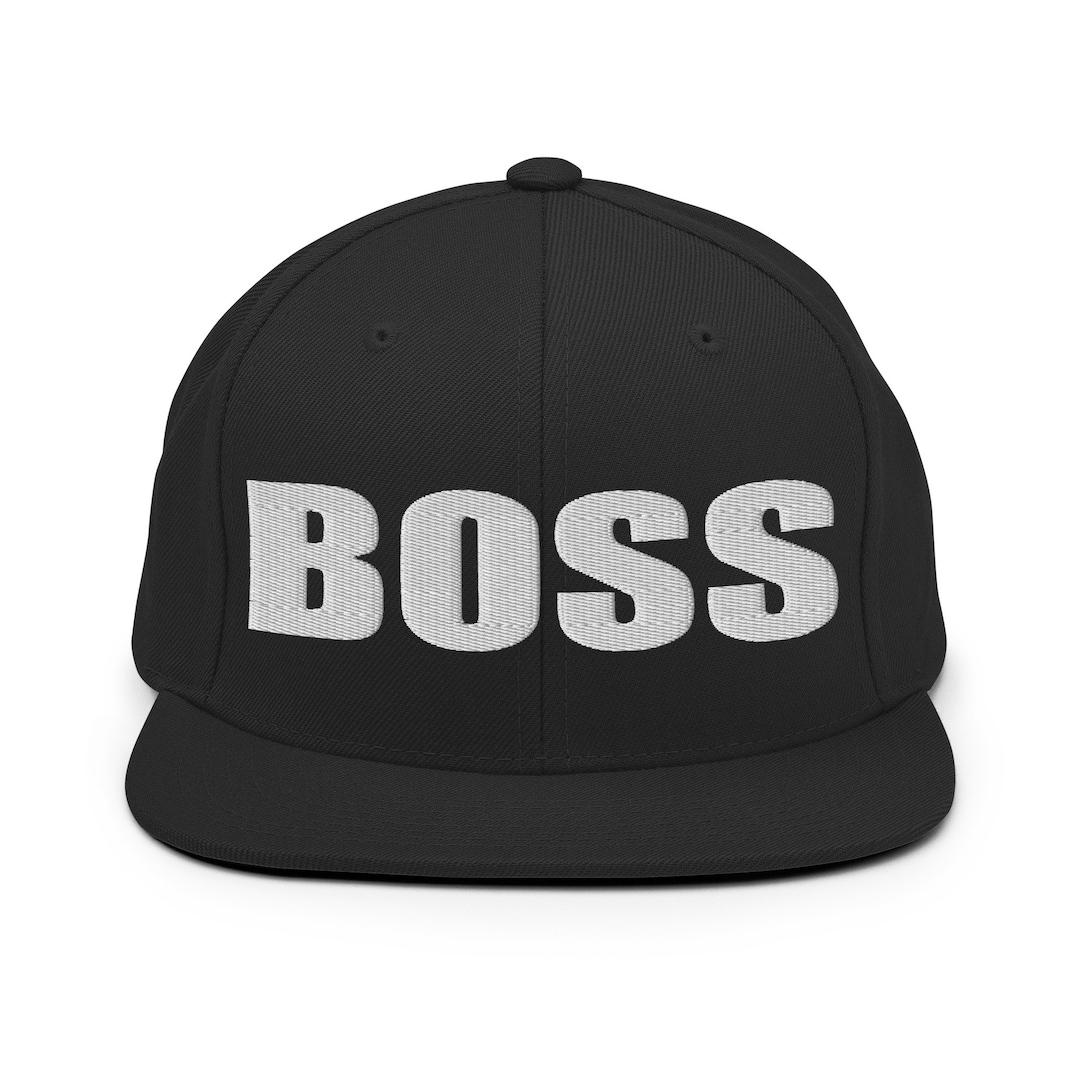 BOSS Puff Embroidery Snapback Hat for Bosses Boss Snapback Baseball Cap ...