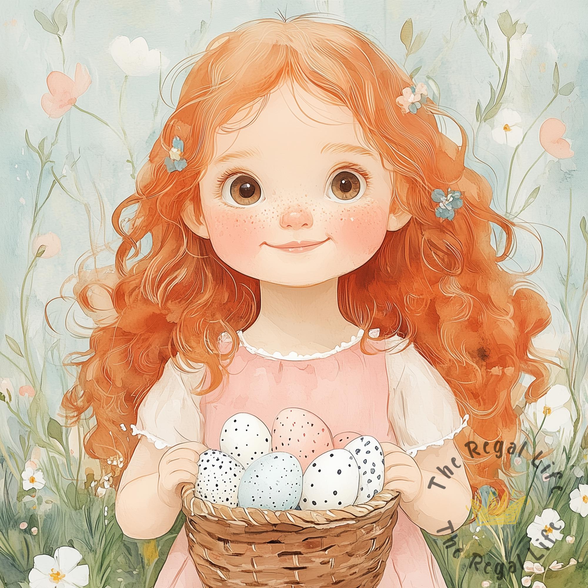Easter Girl Clipart, Digital Printable Images, Junk Journal, Commercial ...
