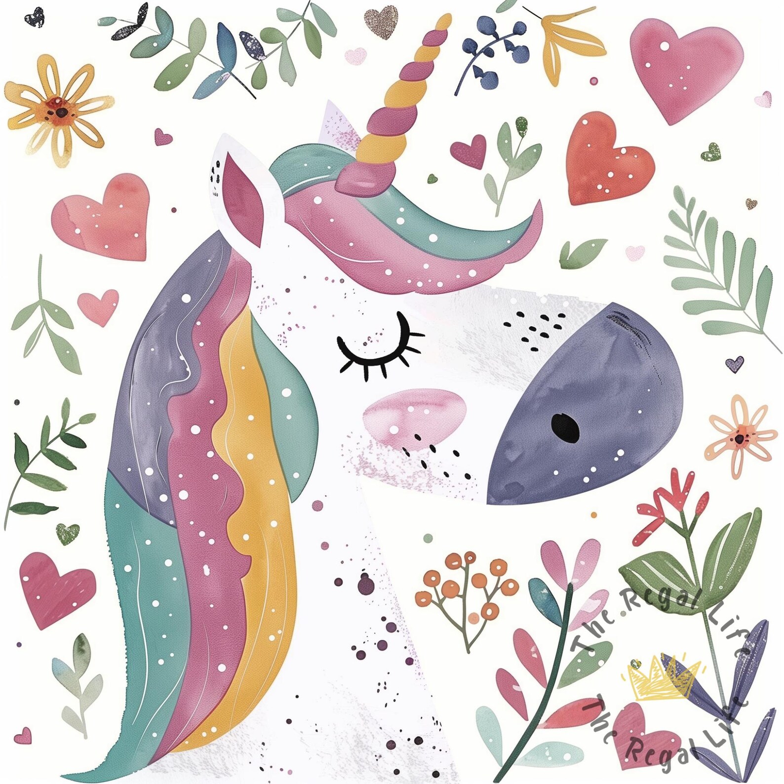 Magical Unicorn Clipart, Bright Unicorns, Unicorn Birthday Bundle for ...