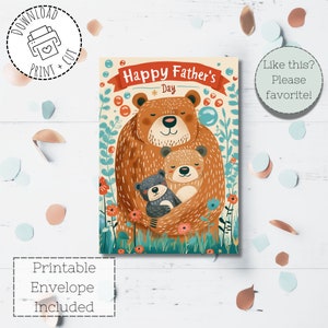 Printable Card for Dad, Printable Fathers Day Card, Father's Day Card ...