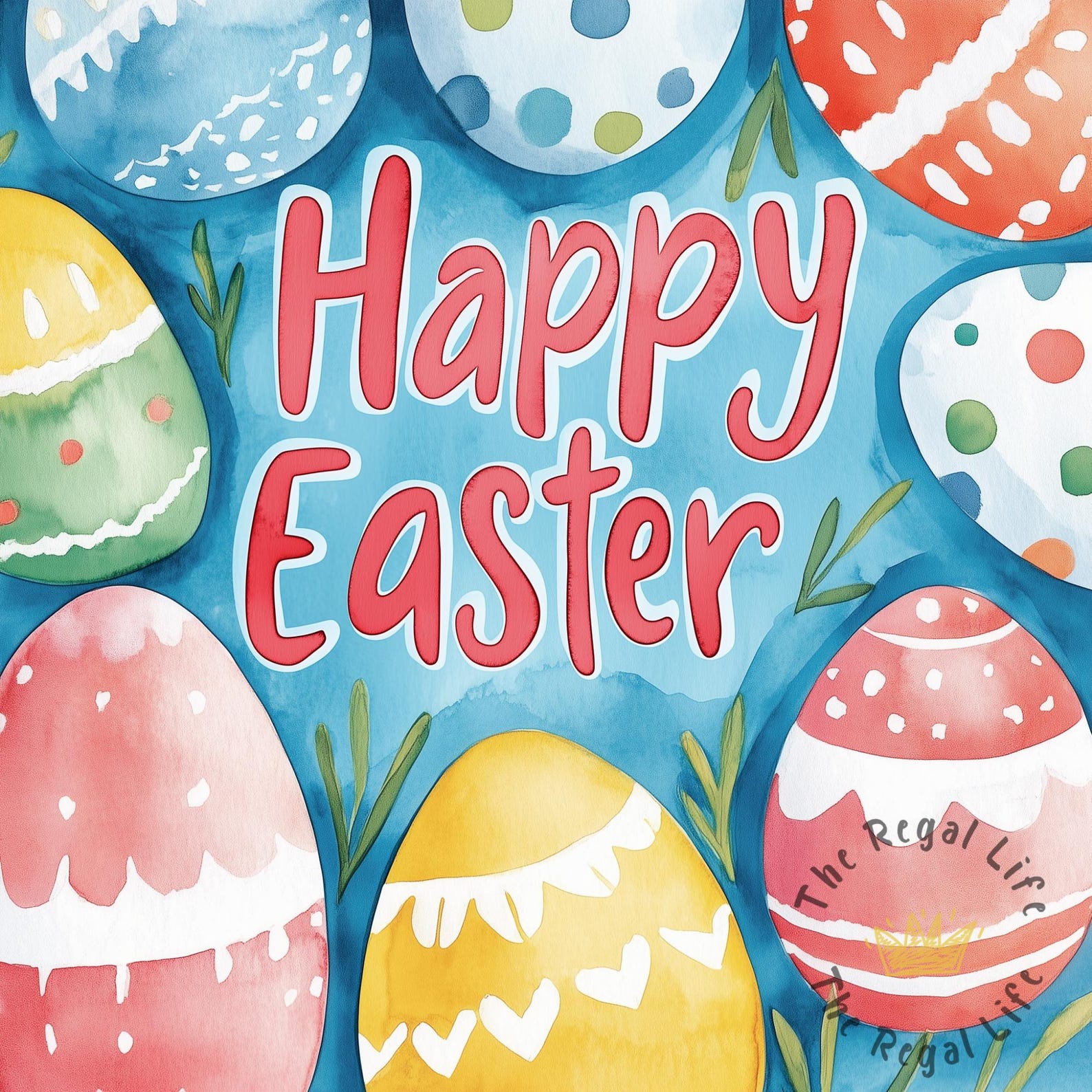 Happy Easter Clipart: Printable Easter Egg Images (digital Download) - Etsy