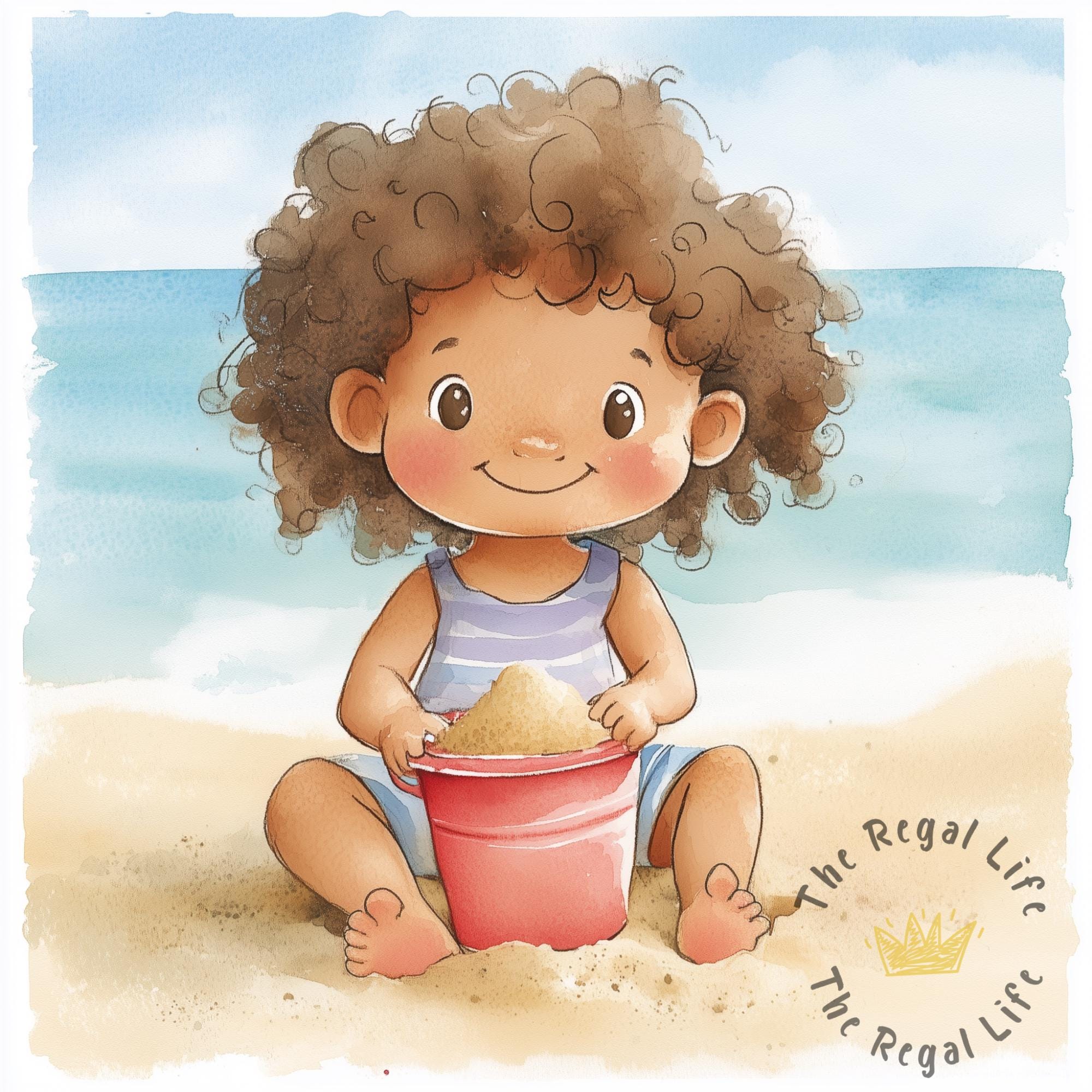 Beach Babies Clipart: Summer Scrapbook Images (commercial Use) (digital ...