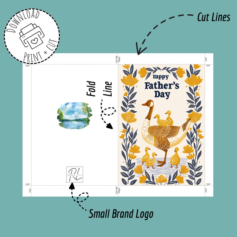 Printable Card for Dad, Card for Father's Day, Fathers Day Card ...