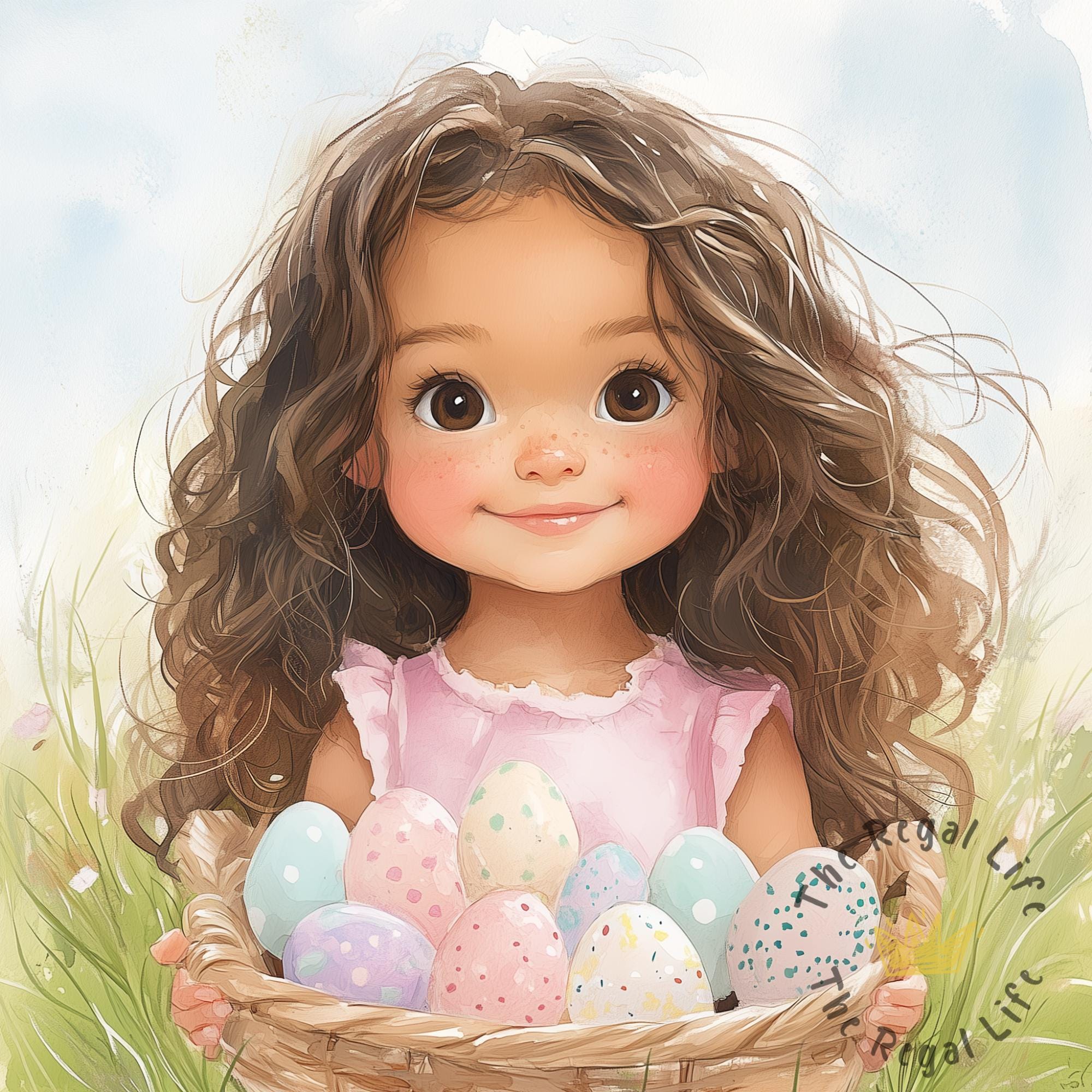 Easter Girl Clipart, Digital Printable Images, Junk Journal, Commercial ...