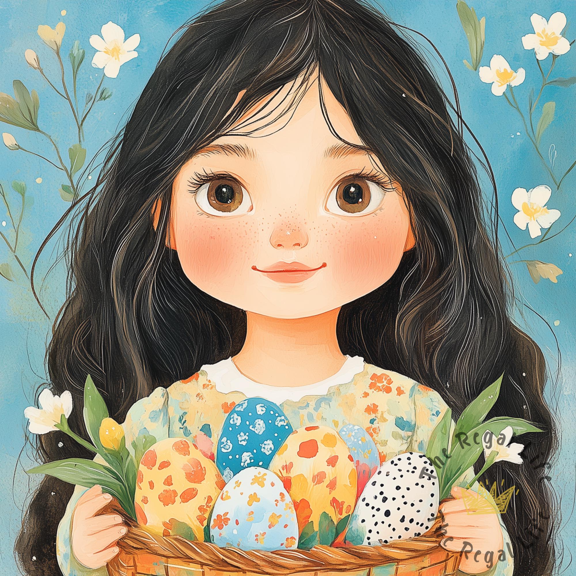 Easter Girl Clipart: Spring Art Images for Junk Journals (digital ...