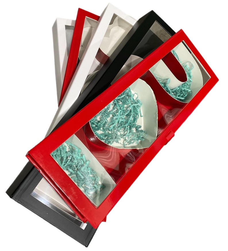 Fillable Letters Candy Floral Window Box for Birthday, Love ...