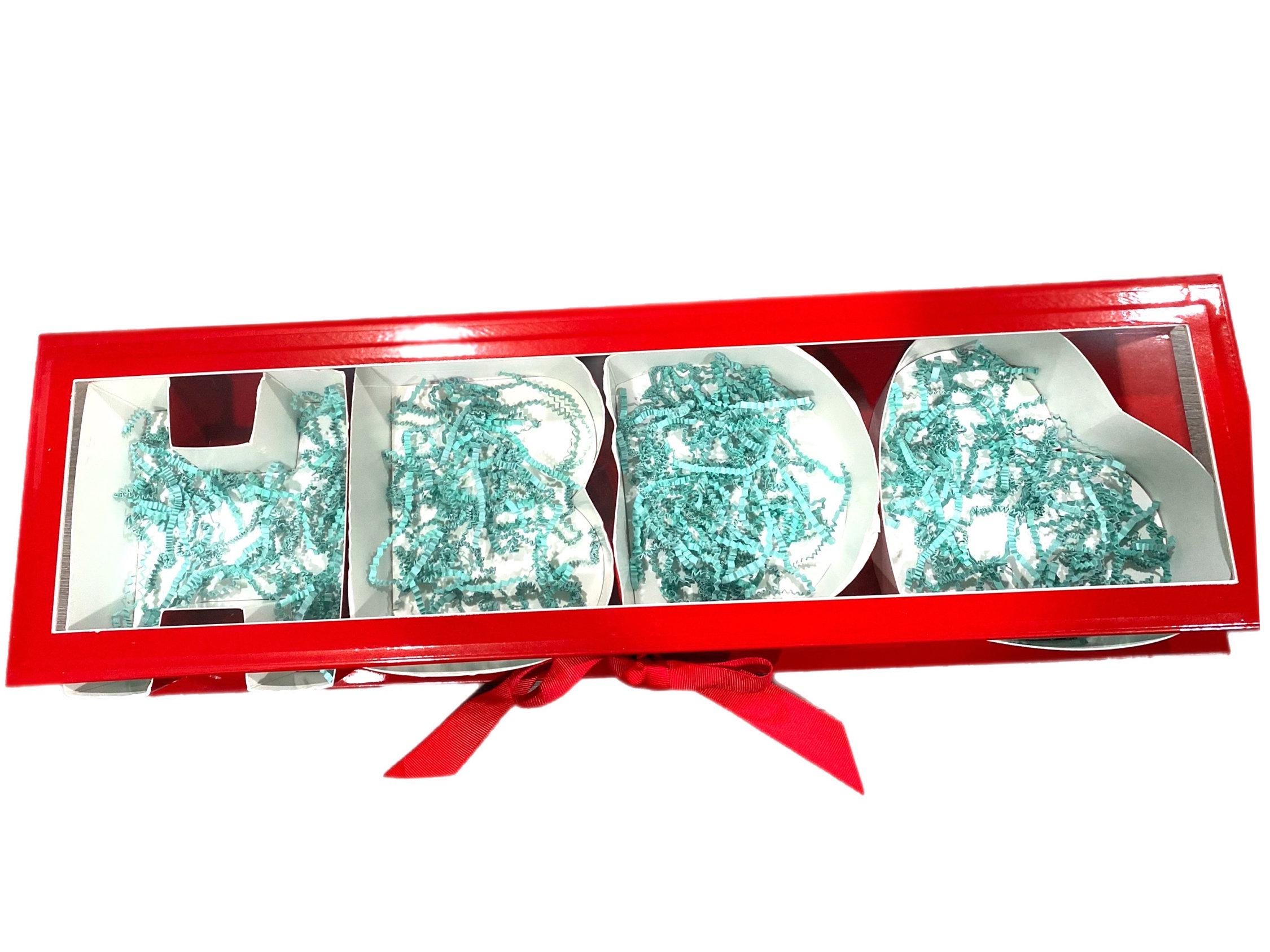 Fillable Letters Candy Floral Window Box for Birthday, Love ...