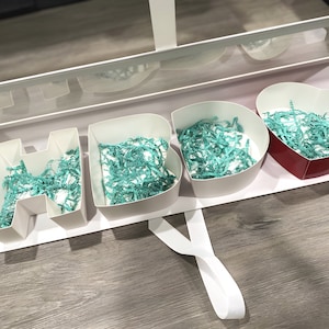 Fillable Letters Candy Floral Window Box for Birthday, Love ...