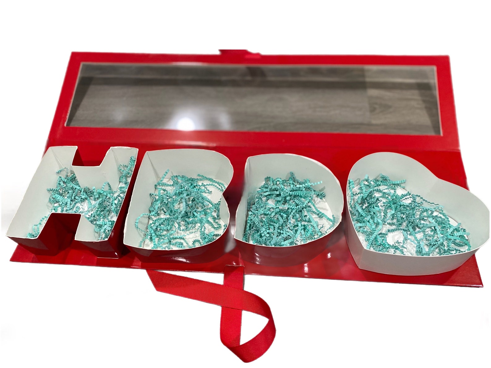 Fillable Letters Candy Floral Window Box for Birthday, Love ...