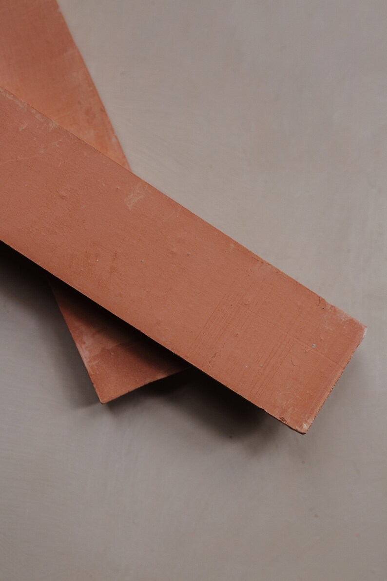 Terracotta Tile Rectangle Natural Handmade Moroccan Tile 2x8 Subway ...