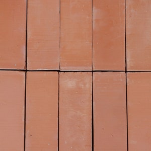 Terracotta Tile Rectangle Natural Handmade Moroccan Tile 2x8 Subway ...